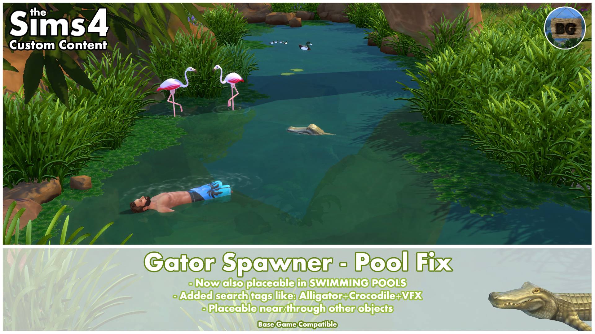 Gator Spawner - Pool Fix - The Sims 4 Build / Buy - CurseForge