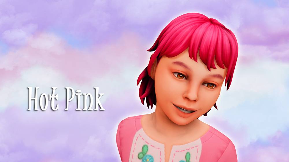 Genetic Unnatural Hair Colours for Little Sims (HR) - The Sims 4 Create ...