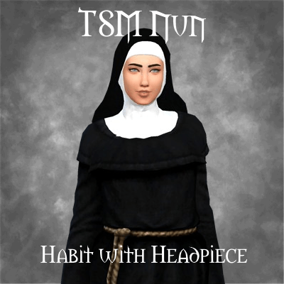 Medieval Nun Habit with Headpiece - Gallery - The Sims 4 Create a Sim ...
