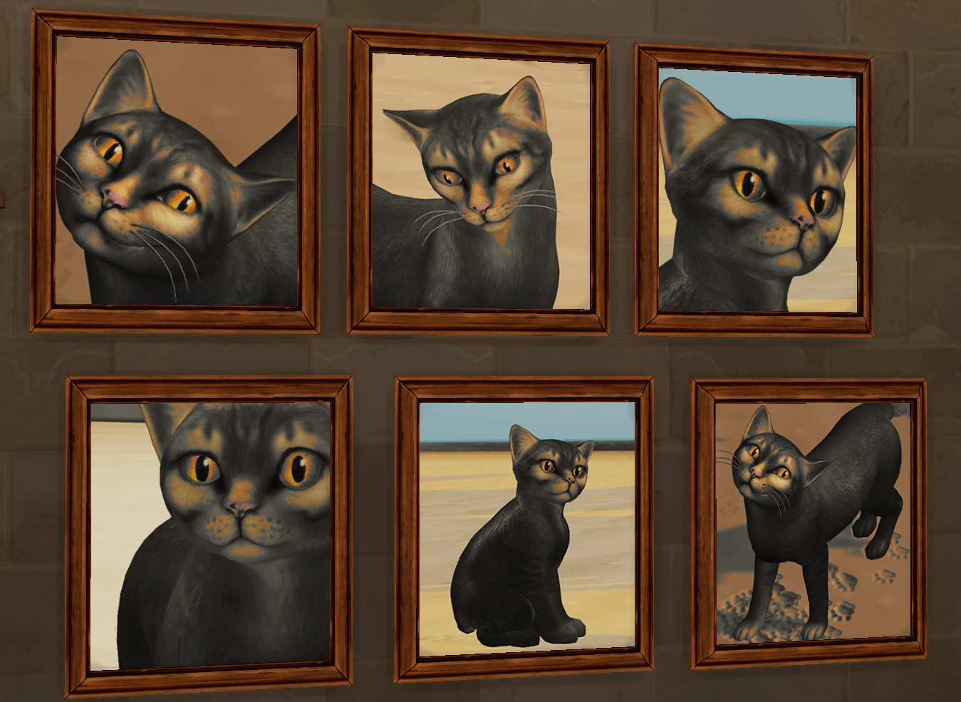 Vintage Cats Wall Art - [ Base Game ] - Gallery - The Sims 4 Build ...