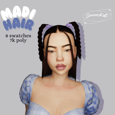 Madi Hair - Gallery - The Sims 4 Create a Sim - CurseForge