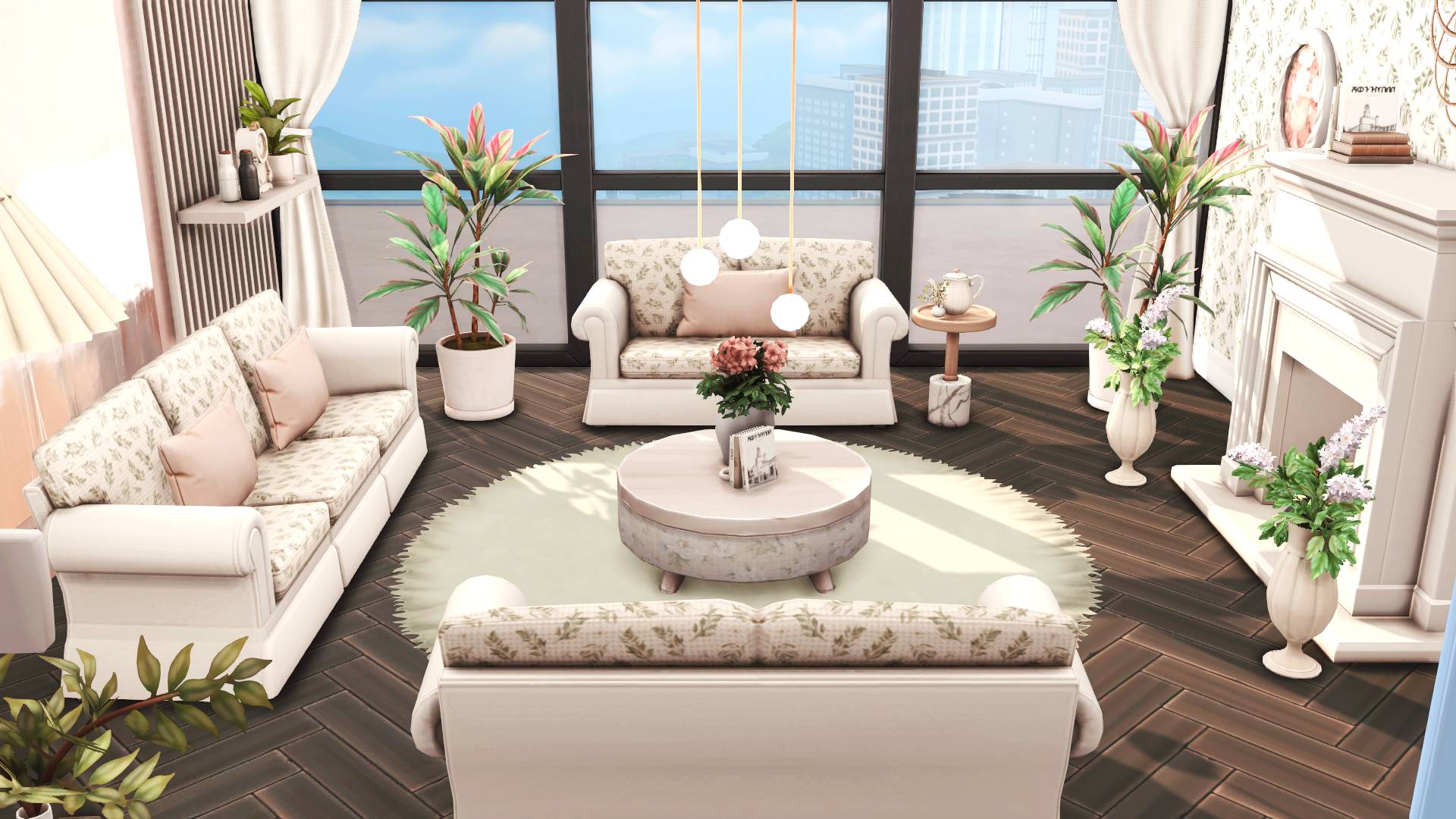 Natly Apartment Living Room - Gallery - The Sims 4 Rooms / Lots ...