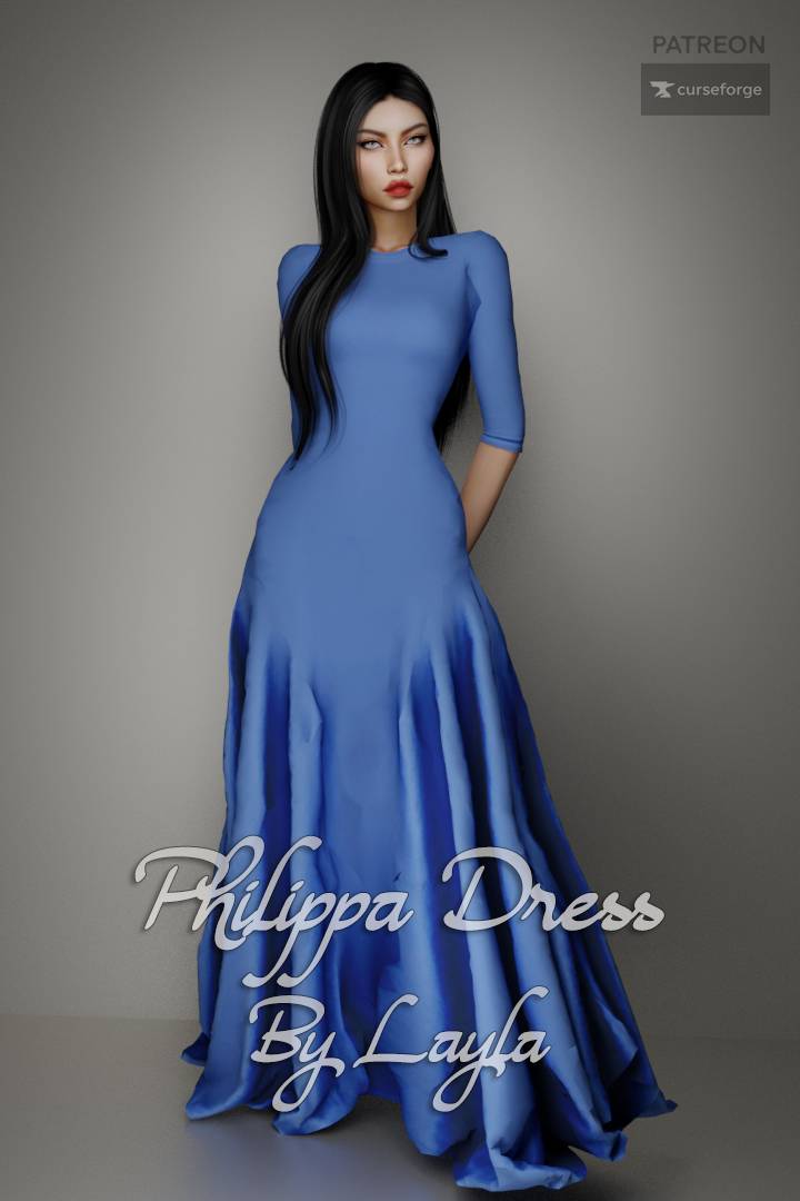 Layla - Philippa Dress - Gallery - The Sims 4 Create a Sim - CurseForge