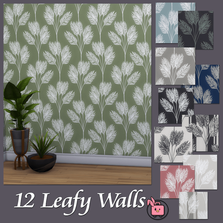 Bun's Leafy Wallpaper - The Sims 4 Build / Buy - CurseForge