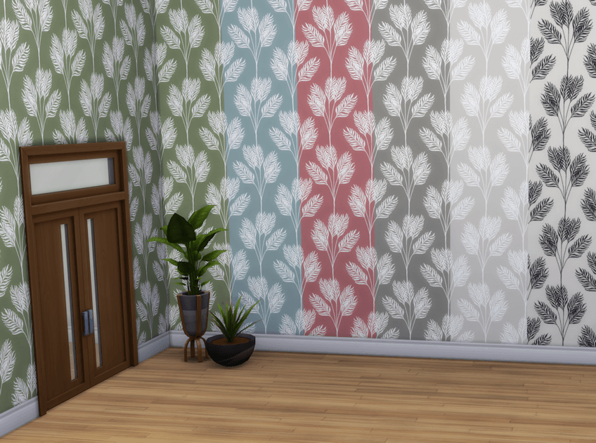 Bun's Leafy Wallpaper - The Sims 4 Build / Buy - CurseForge