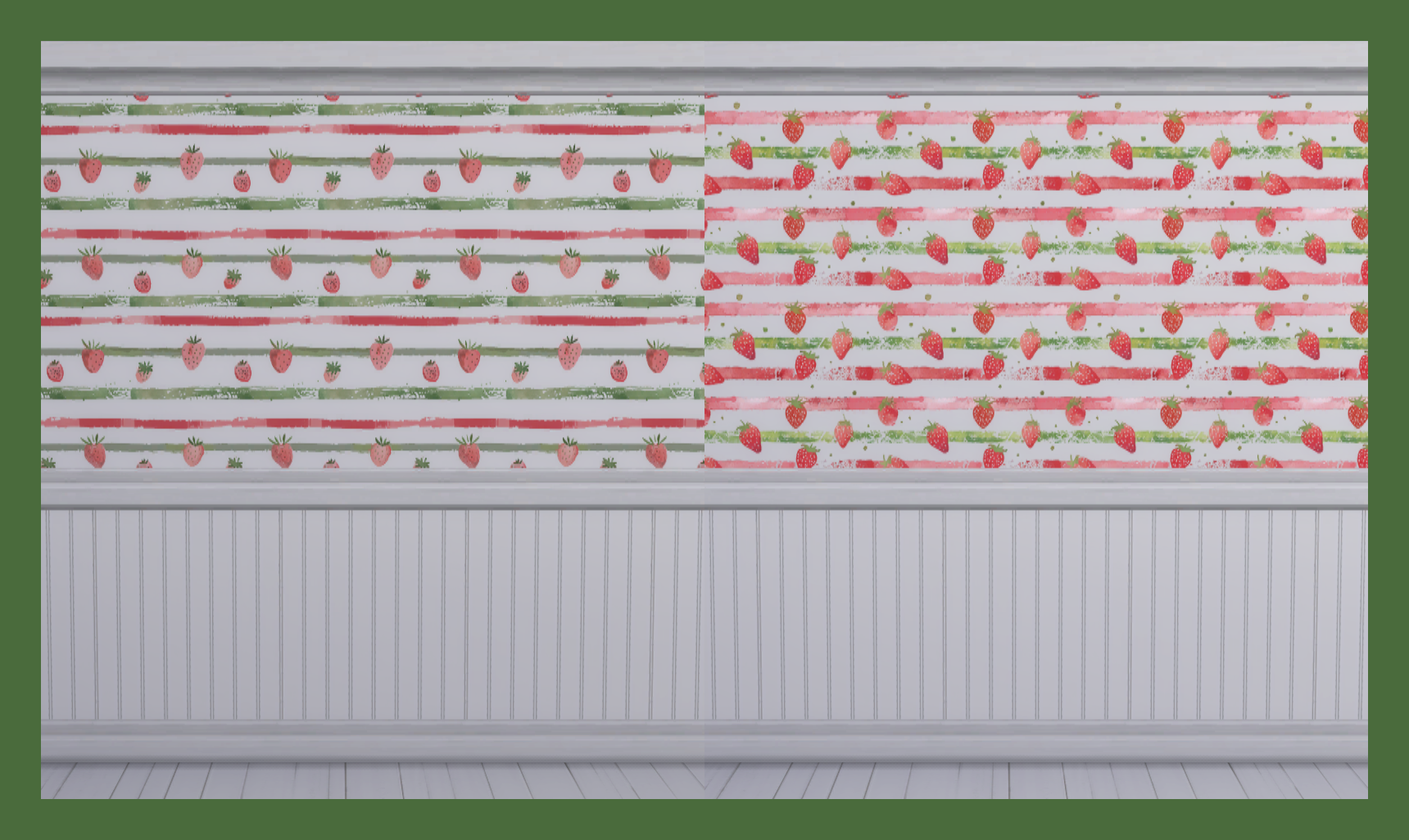Strawberry Delights Wall Paneling - Gallery - The Sims 4 Build / Buy ...