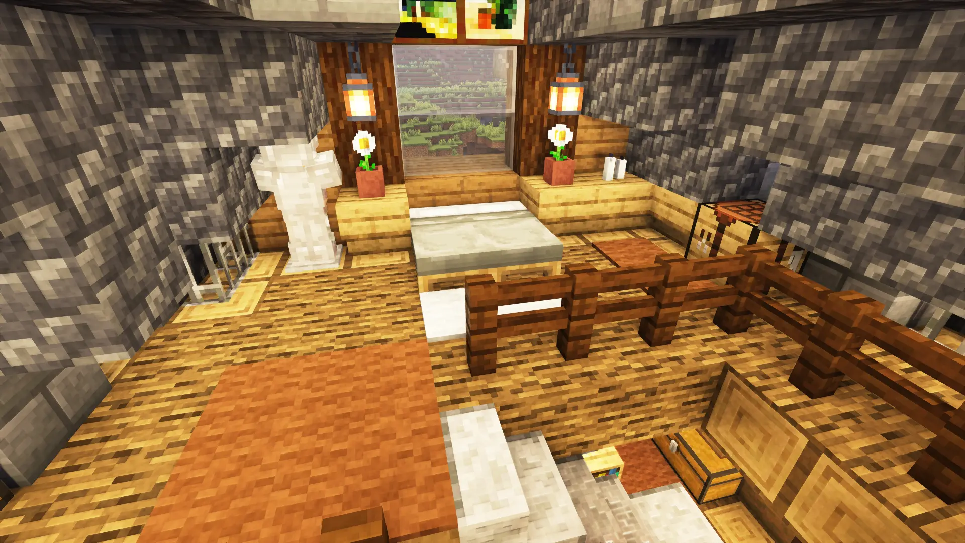 Large Wooden Spruce House With Balcony - Minecraft Worlds - CurseForge