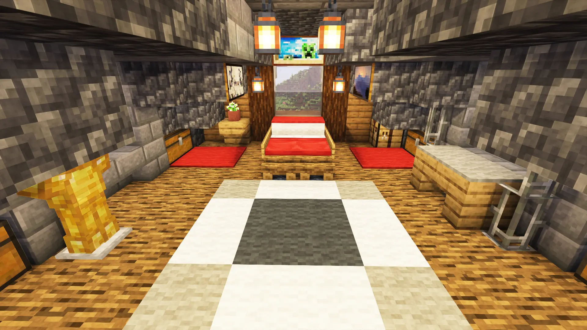 Large Wooden Spruce House With Balcony - Minecraft Worlds - CurseForge