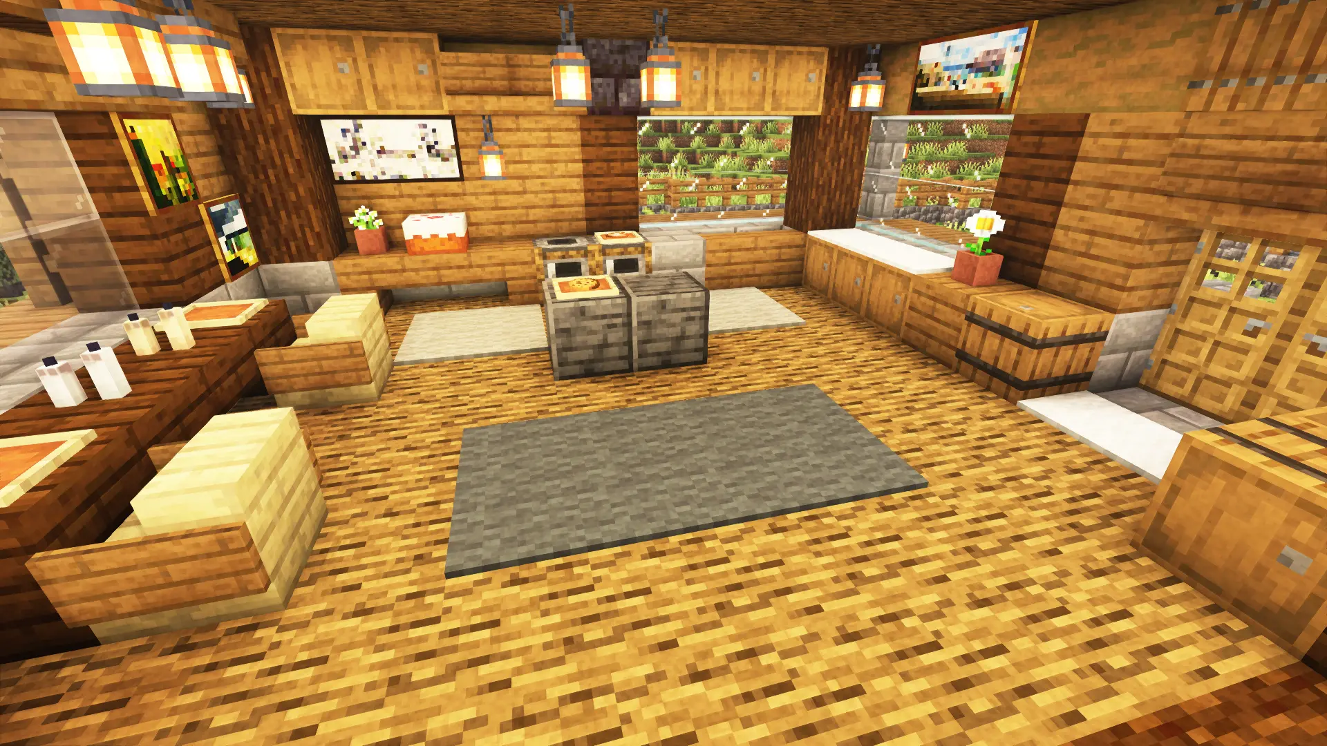 Large Wooden Spruce House With Balcony - Minecraft Worlds - CurseForge