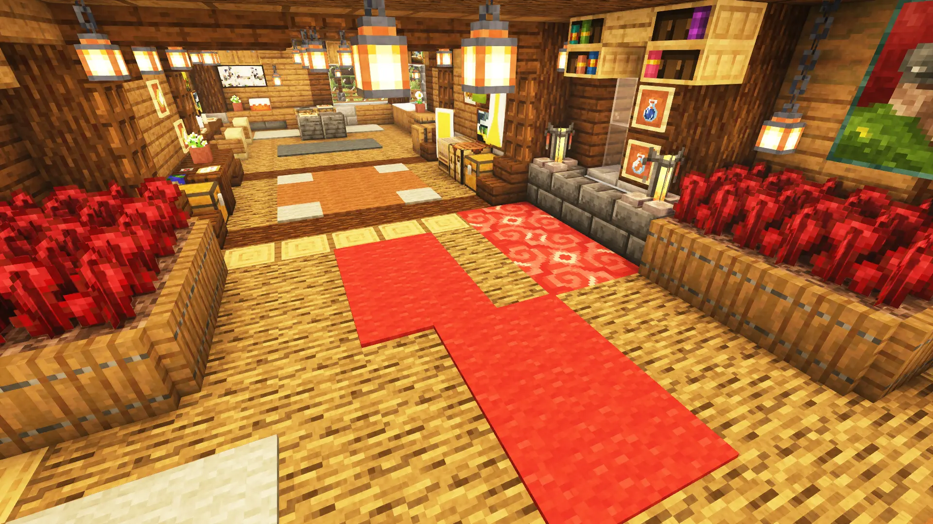 Large Wooden Spruce House With Balcony - Minecraft Worlds - CurseForge