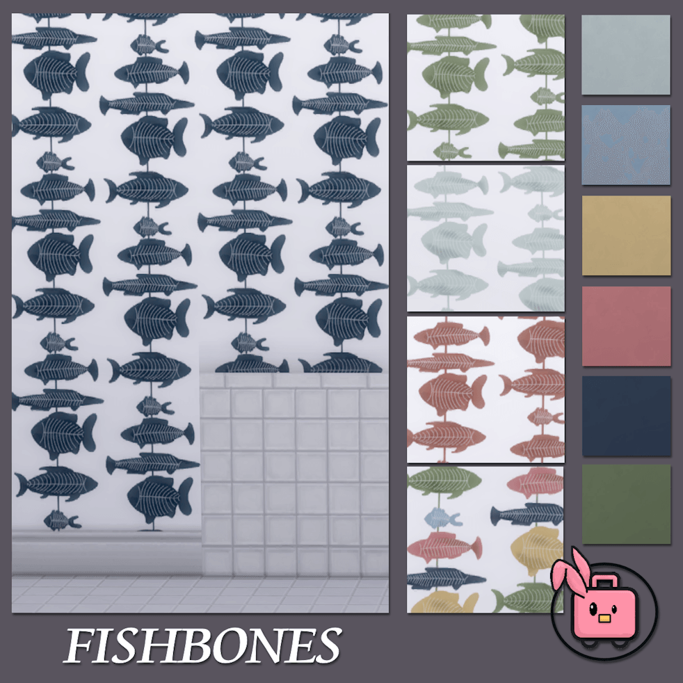 FishBones Wallpaper, Tile, and Paint - The Sims 4 Build / Buy - CurseForge