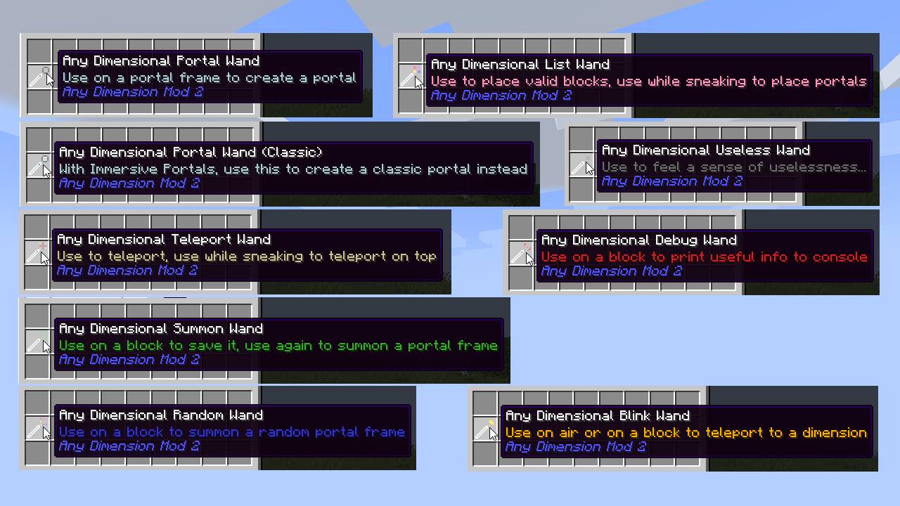 Any Dimension Mod 2 Screenshots - Mods - Minecraft