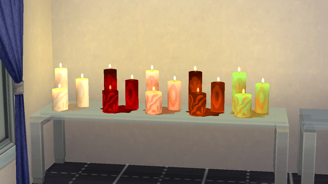 Three candles base game recolors - Gallery - The Sims 4 Build / Buy ...
