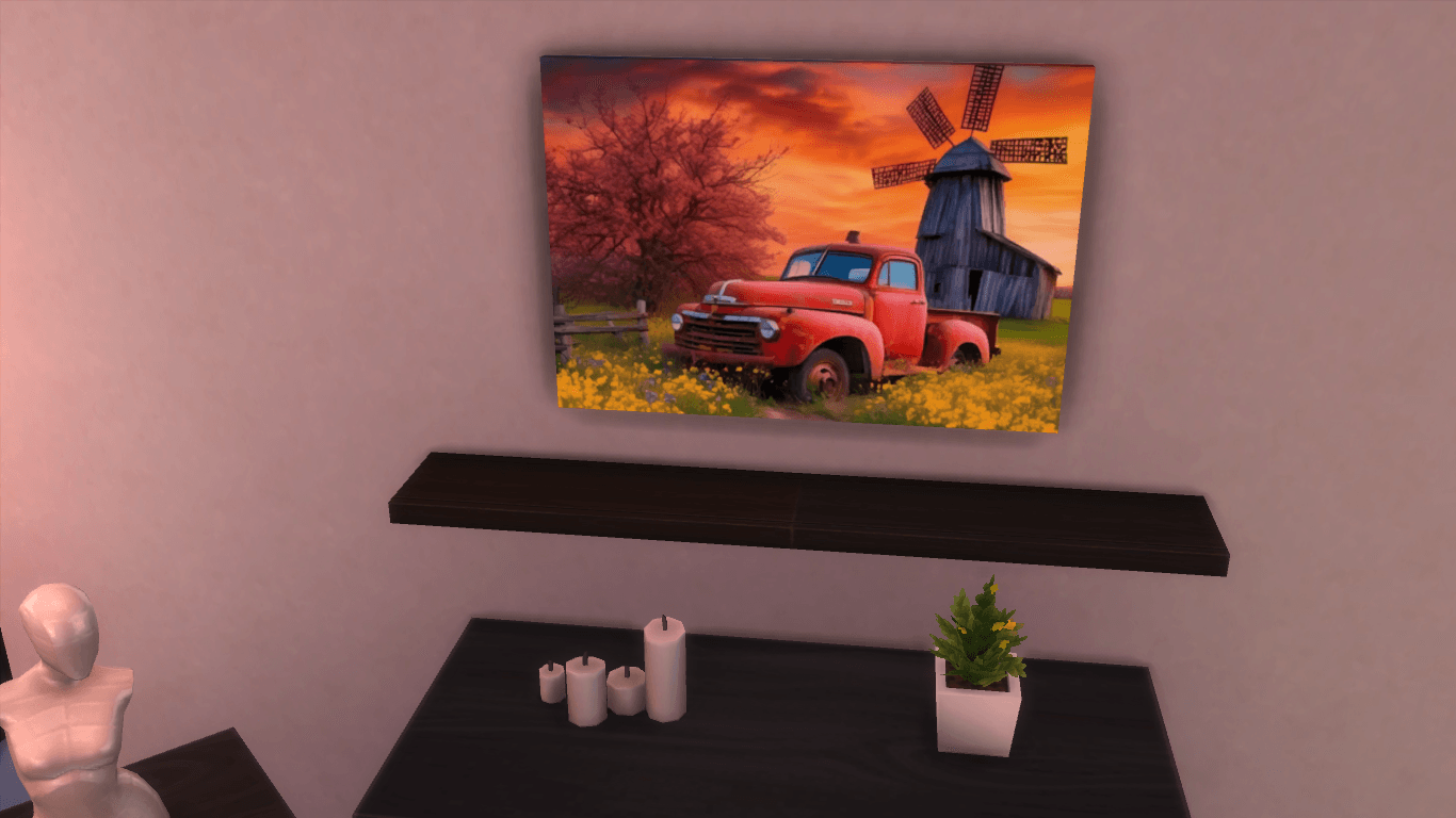 Red Truck Canvas Swatches - The Sims 4 Build / Buy - CurseForge