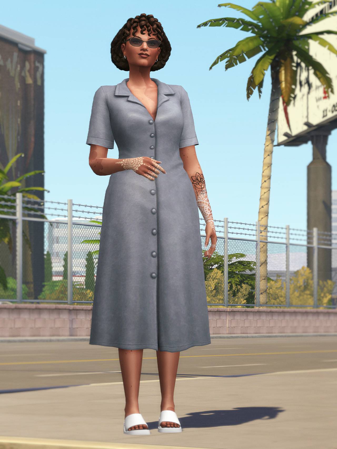 Urban City V - Dusty Shirt Dress - The Sims 4 Create a Sim - CurseForge