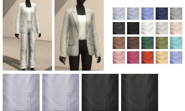 Urban City V - Hye Jacket Set (Feminine) - The Sims 4 Create a Sim ...