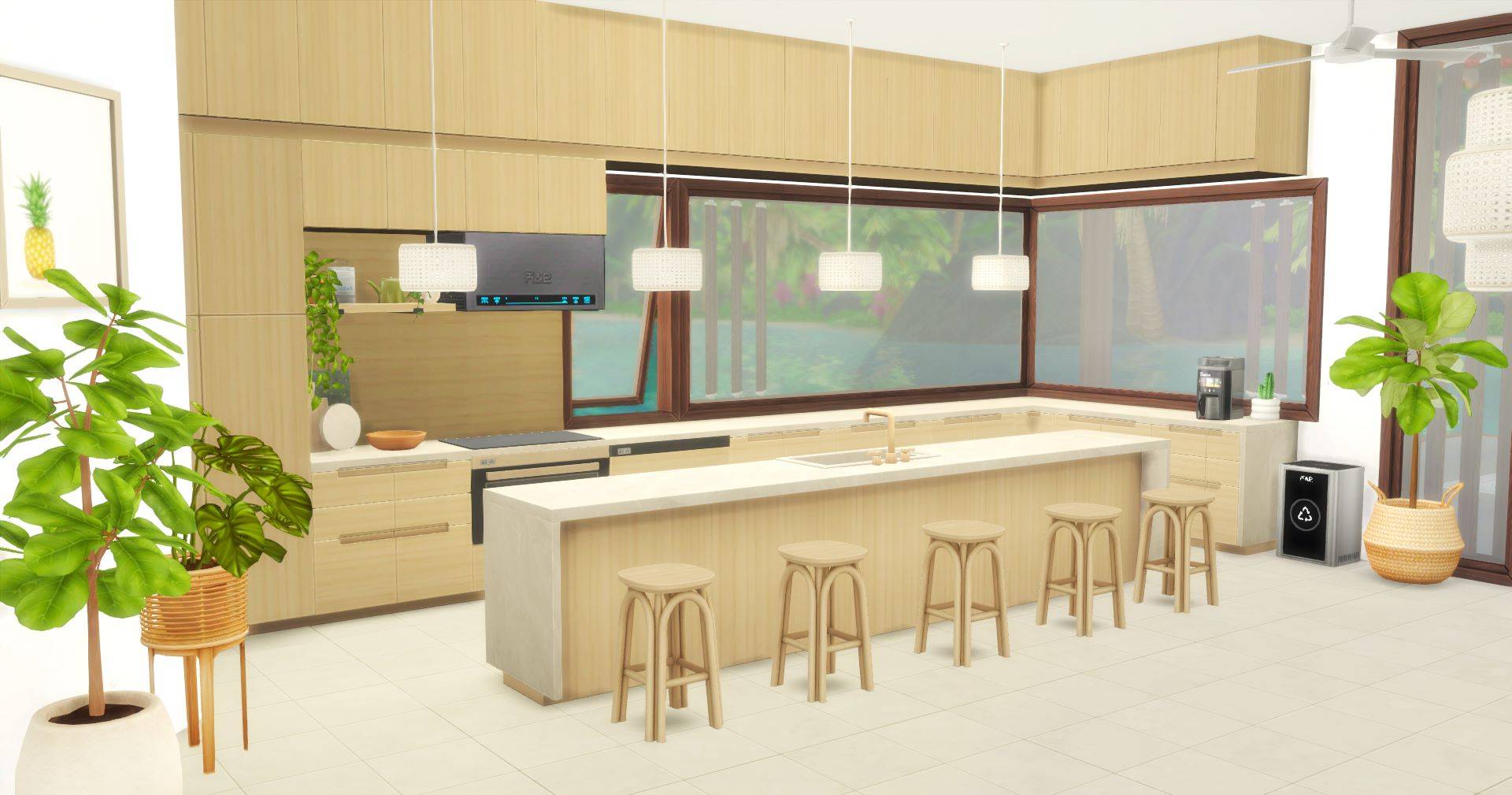 Modern Beach House - Kitchen - The Sims 4 Rooms / Lots - CurseForge