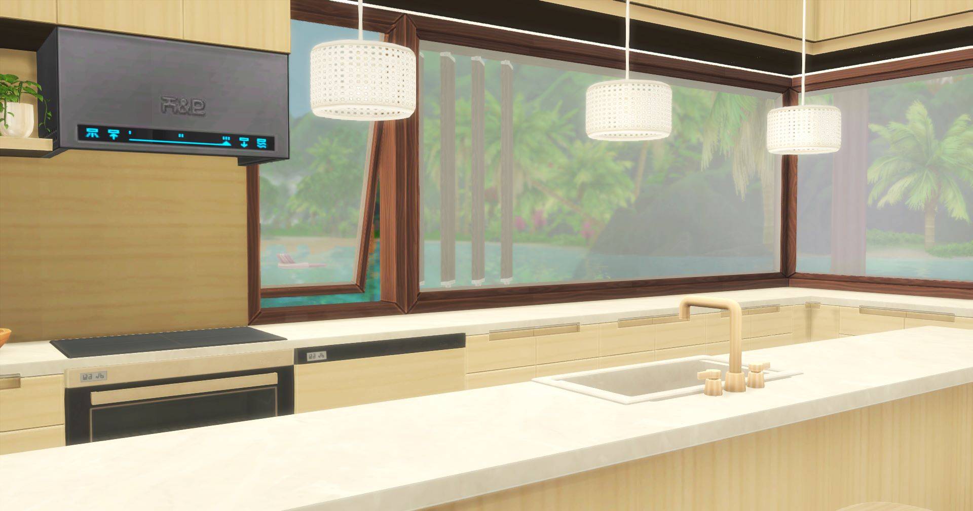 Modern Beach House - Kitchen - The Sims 4 Rooms / Lots - CurseForge