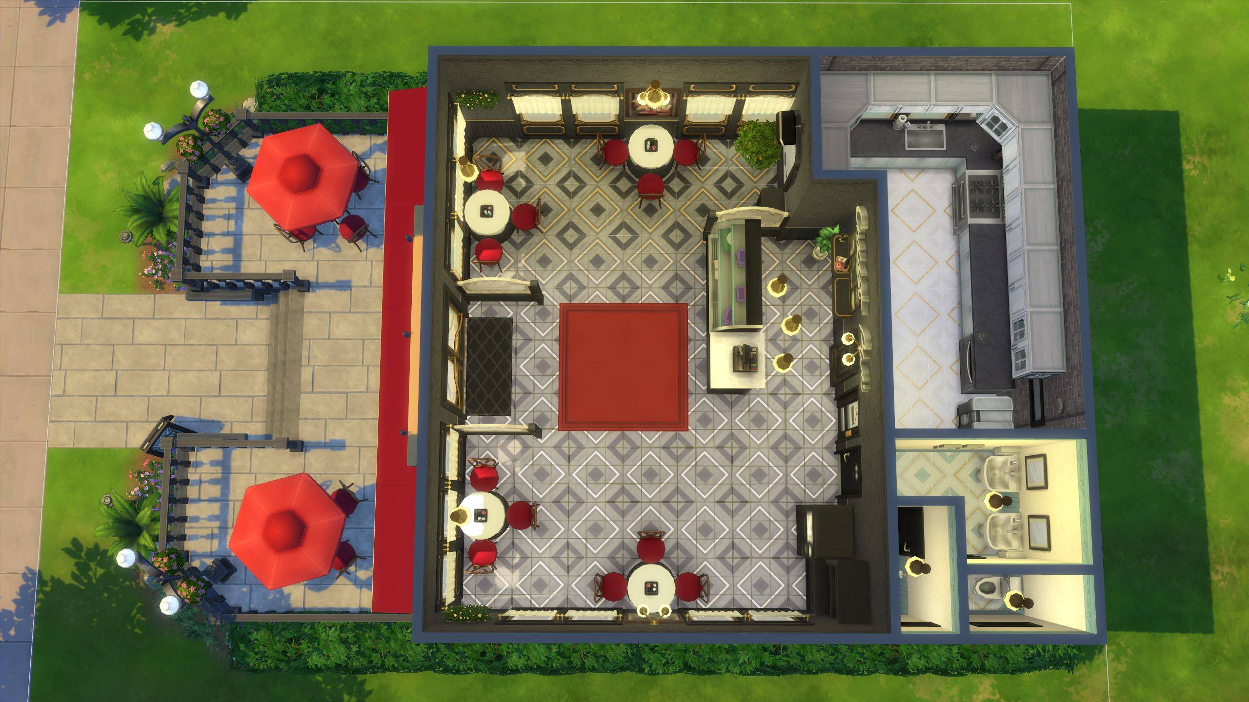Bistro Bakery - The Sims 4 Rooms / Lots - CurseForge
