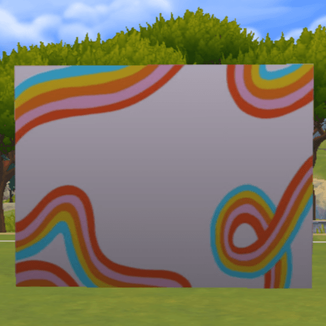 Cute Rainbow Mural - Gallery - The Sims 4 Build / Buy - CurseForge