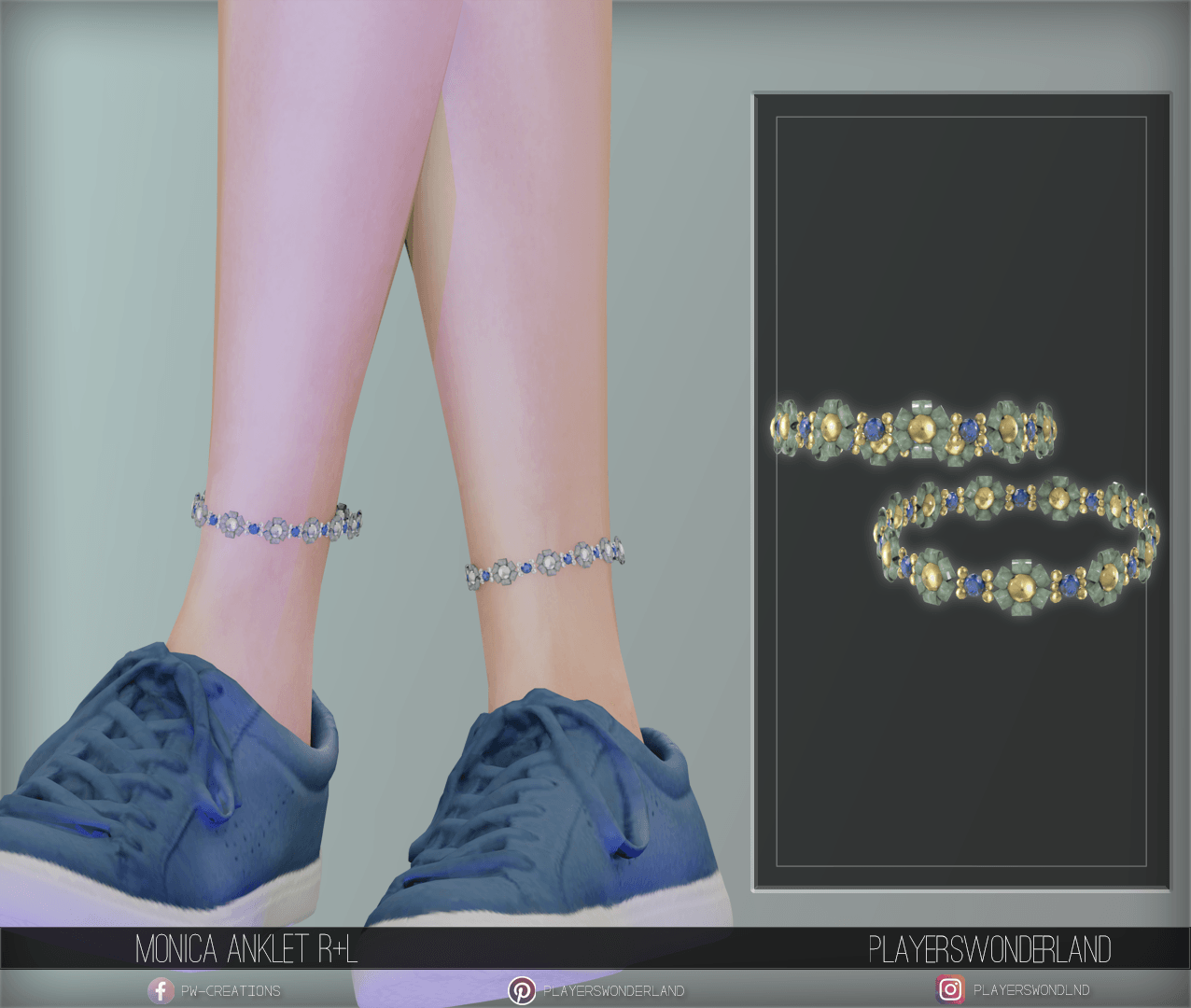 Monica Pearl Anklets R+L - Gallery - The Sims 4 Create a Sim - CurseForge