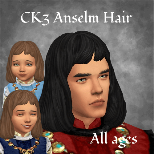 CK3 Anselm Hair - Gallery - The Sims 4 Create a Sim - CurseForge