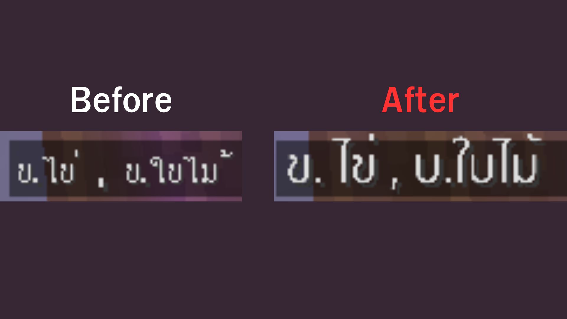 Thai No Floating Font ( Sukhumvit ) - Gallery - Minecraft Resource ...