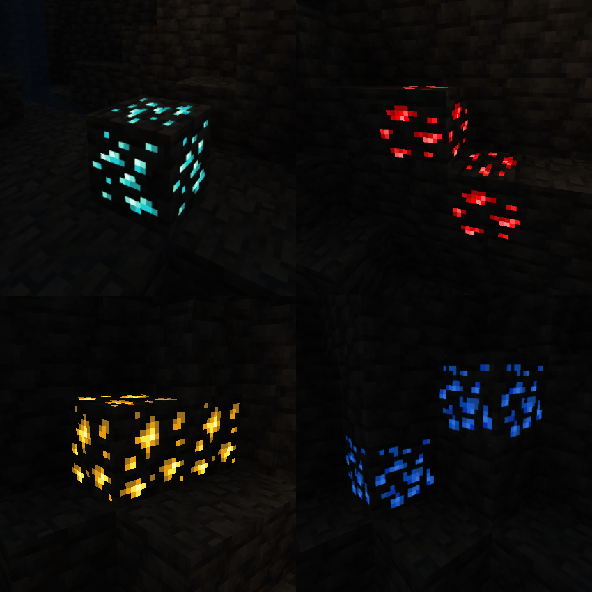 Glow Ores Universal - Gallery - Minecraft Resource Packs - CurseForge