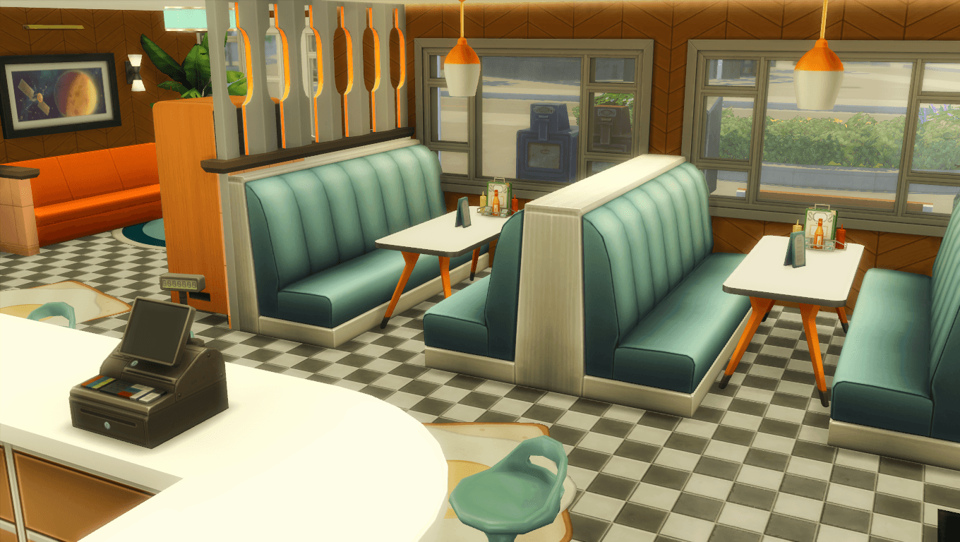 Retro American Diner - (Restaurant) - Gallery - The Sims 4 Rooms / Lots ...