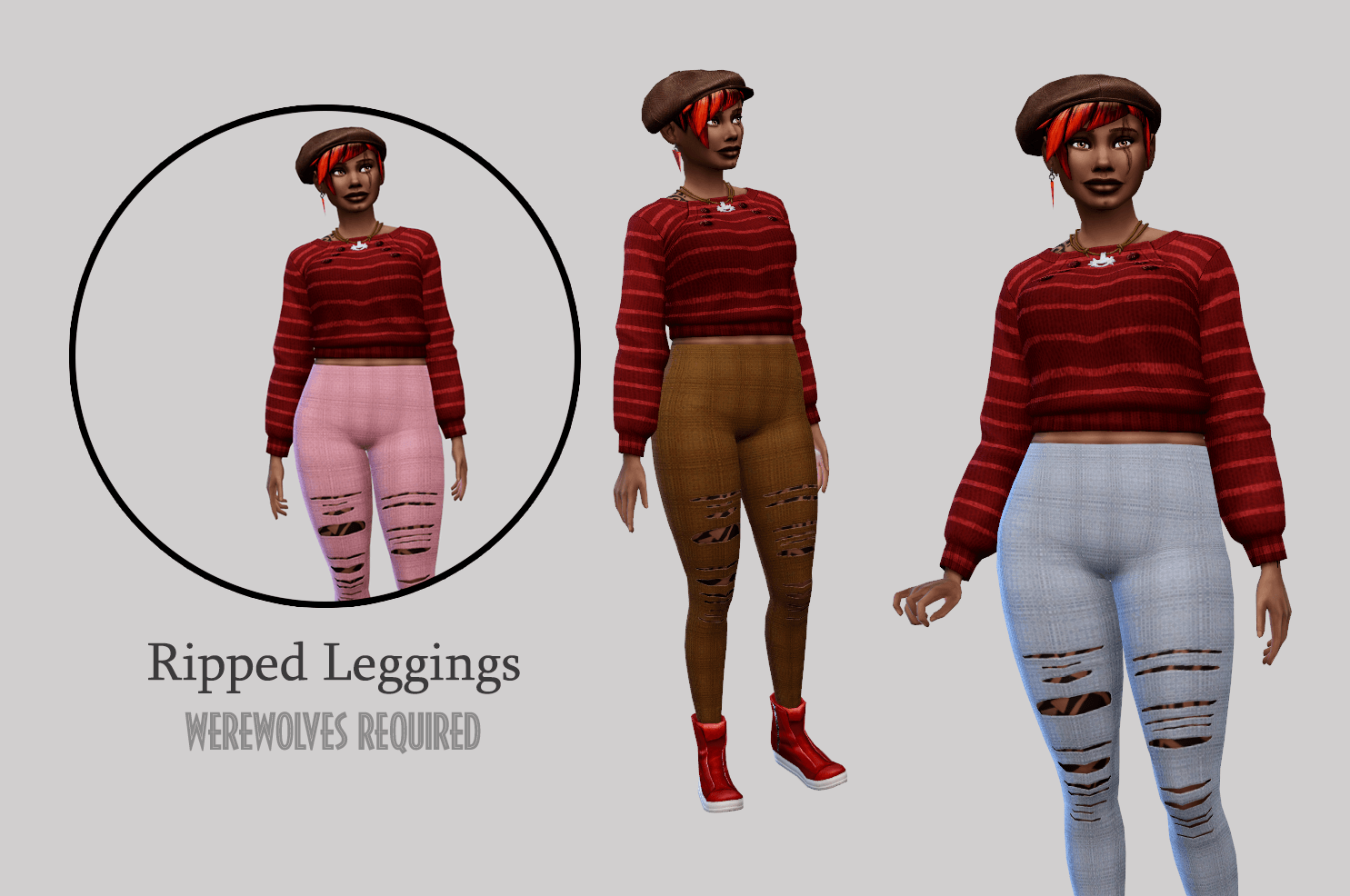 Ripped Leggings - [Werewolves] - Gallery - The Sims 4 Create a Sim ...