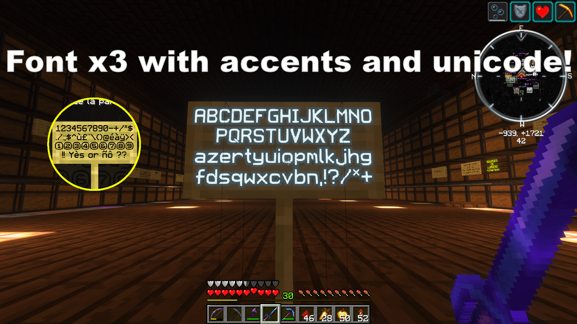 The 48x48 items Fonts (GUI Scale 3x) - Minecraft Resource Packs ...