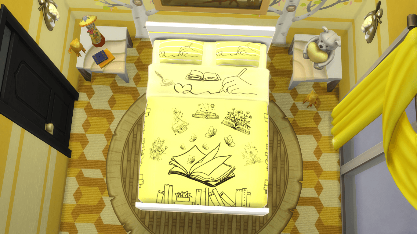 Teen double bed with some jazz Version 1 - The Sims 4 Build / Buy ...