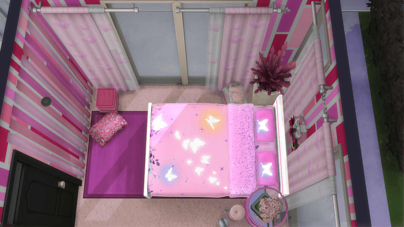 Teen double bed with some jazz Version 1 - The Sims 4 Build / Buy ...