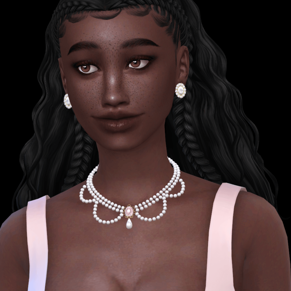 Pearl Statement Necklace - Gallery - The Sims 4 Create a Sim - CurseForge