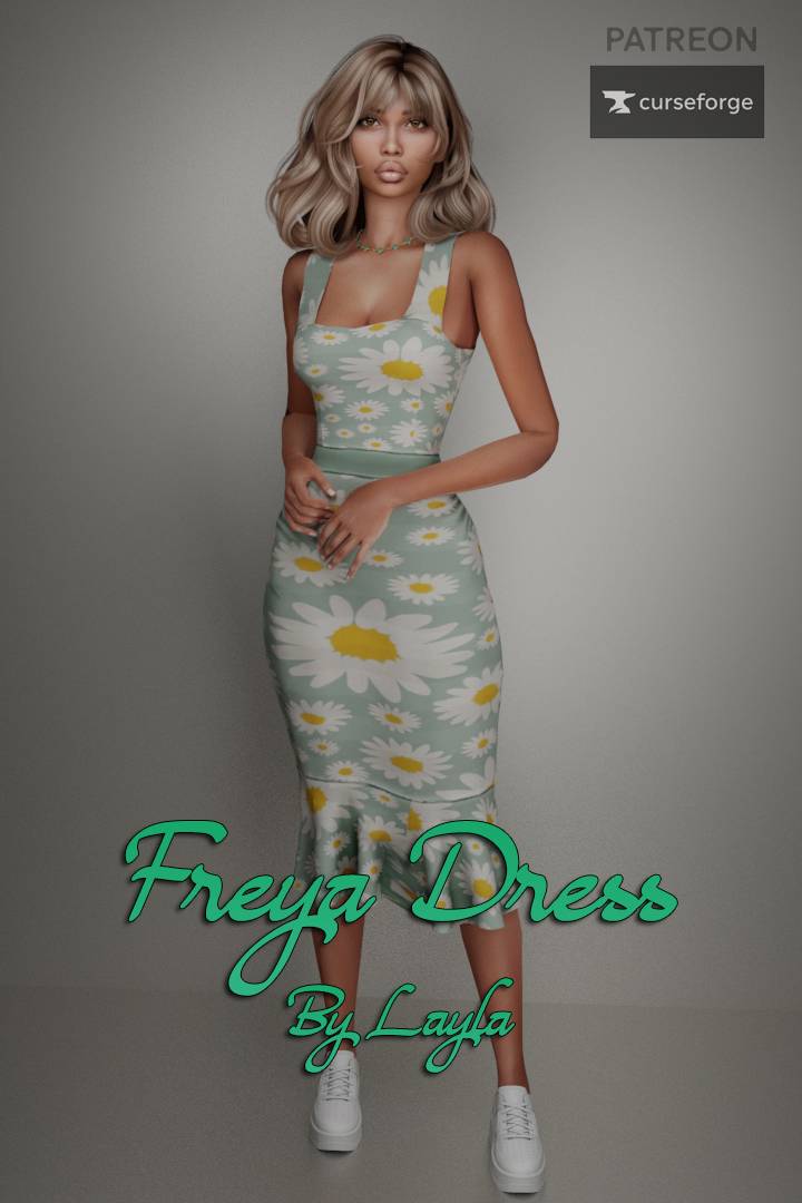 Layla - Freya Dress - Gallery - The Sims 4 Create a Sim - CurseForge