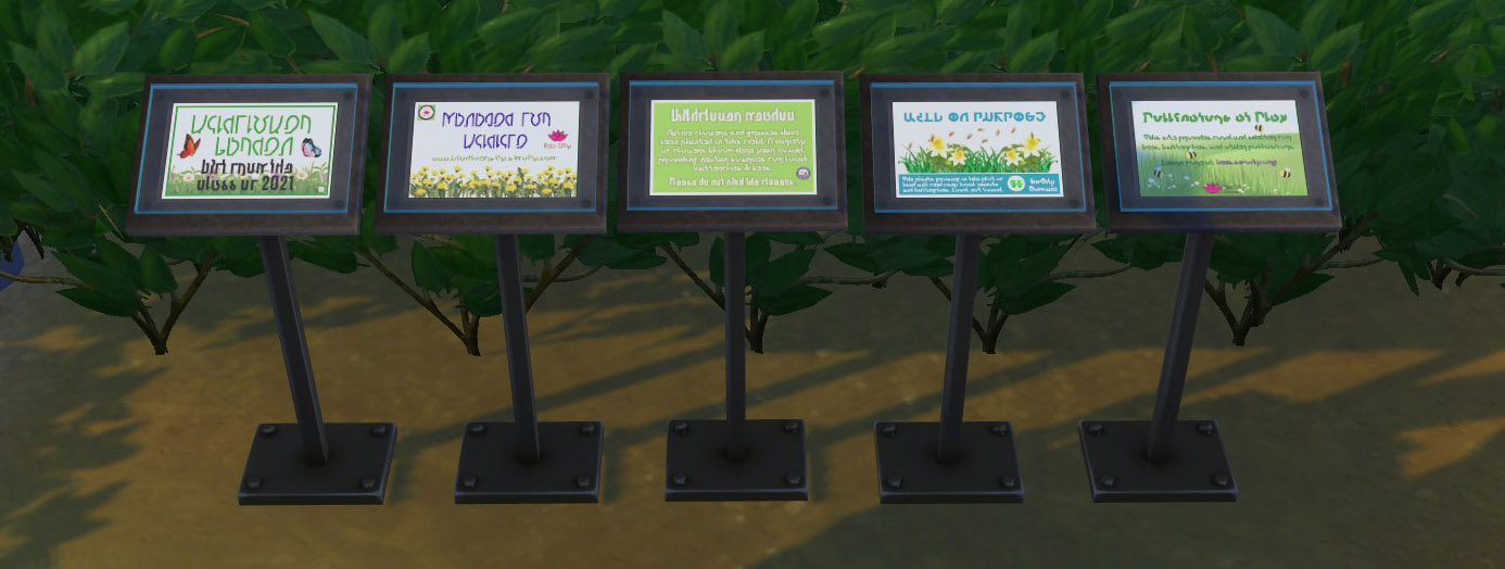 City Wildflower Garden Sign - Gallery - The Sims 4 Build / Buy - CurseForge
