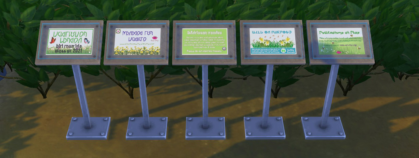 City Wildflower Garden Sign - Gallery - The Sims 4 Build / Buy - CurseForge