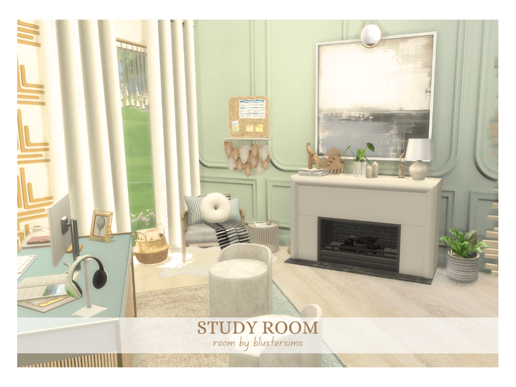 Soft Pastels Study Room - Gallery - The Sims 4 Rooms / Lots - CurseForge