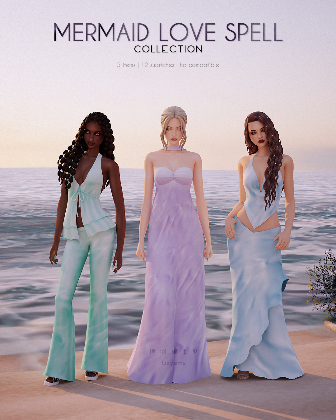 Halter top - Mermaid Love Spell Collection - Gallery - The Sims 4 ...