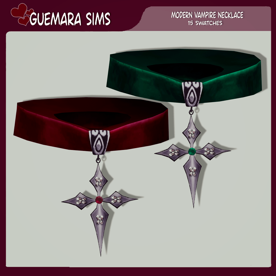 Modern Vampire Necklace (+ Swatches) - Gallery - The Sims 4 Create a ...