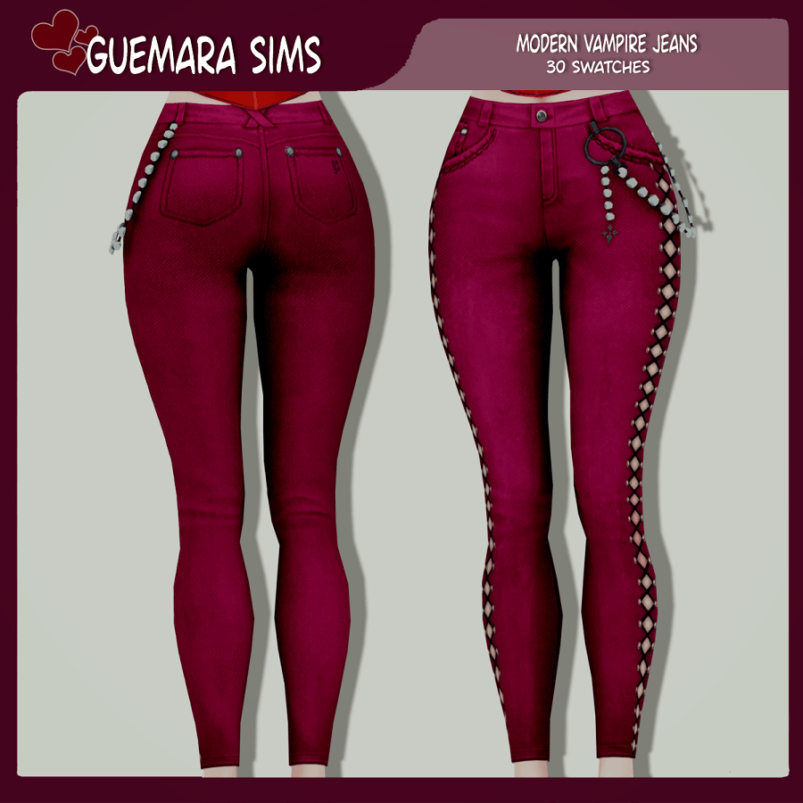 Modern Vampire Jeans - Gallery - The Sims 4 Create a Sim - CurseForge