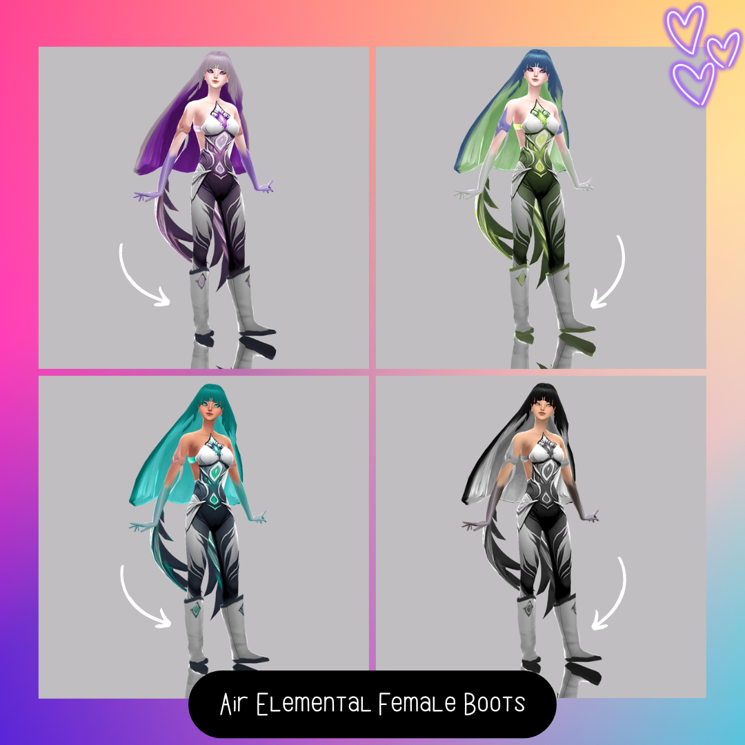 [JBTN] Air Elemental Female Boots - Gallery - The Sims 4 Create a Sim ...