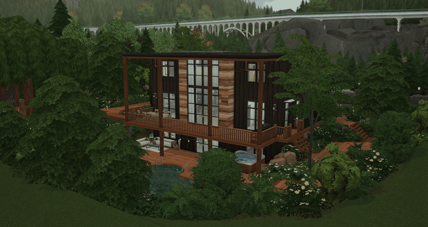 Rear Deck House - no CC - Gallery - The Sims 4 Rooms / Lots - CurseForge
