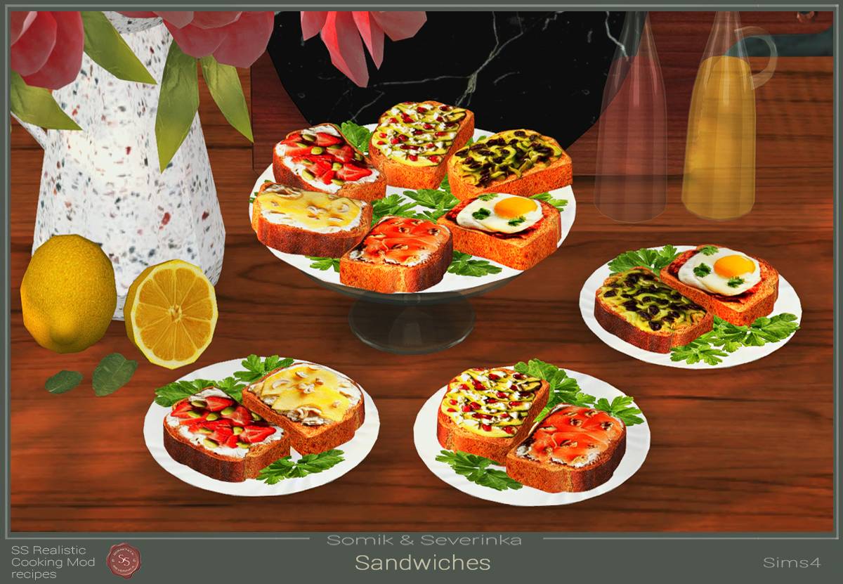 Assorted Sandwiches - The Sims 4 Mods - CurseForge