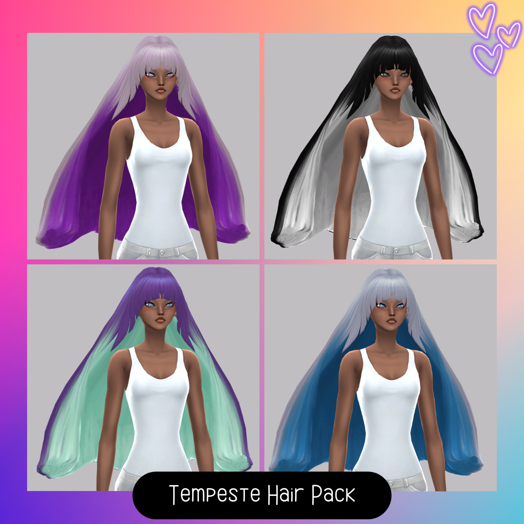 [JBTN] Tempeste Hair - Gallery - The Sims 4 Create a Sim - CurseForge
