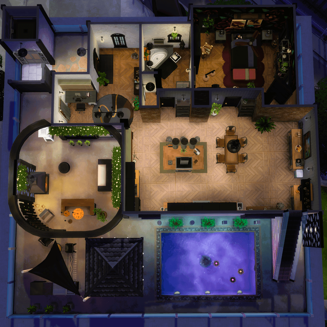 Penthouse for Lovestruck 20x20 - No Custom Content - Gallery - The Sims ...
