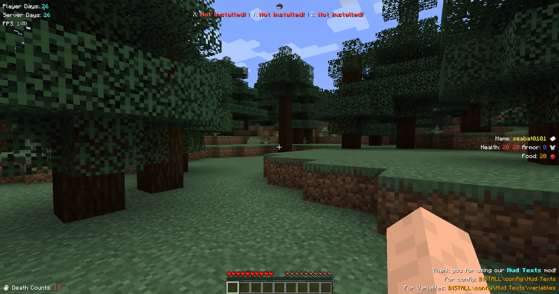 Hud Texts - Minecraft Mods - CurseForge