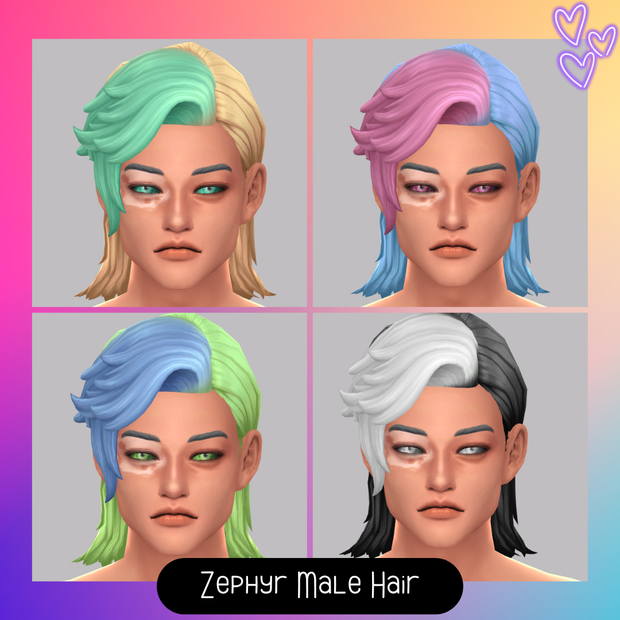 [JBTN] Zephyr Hair - Gallery - The Sims 4 Create a Sim - CurseForge