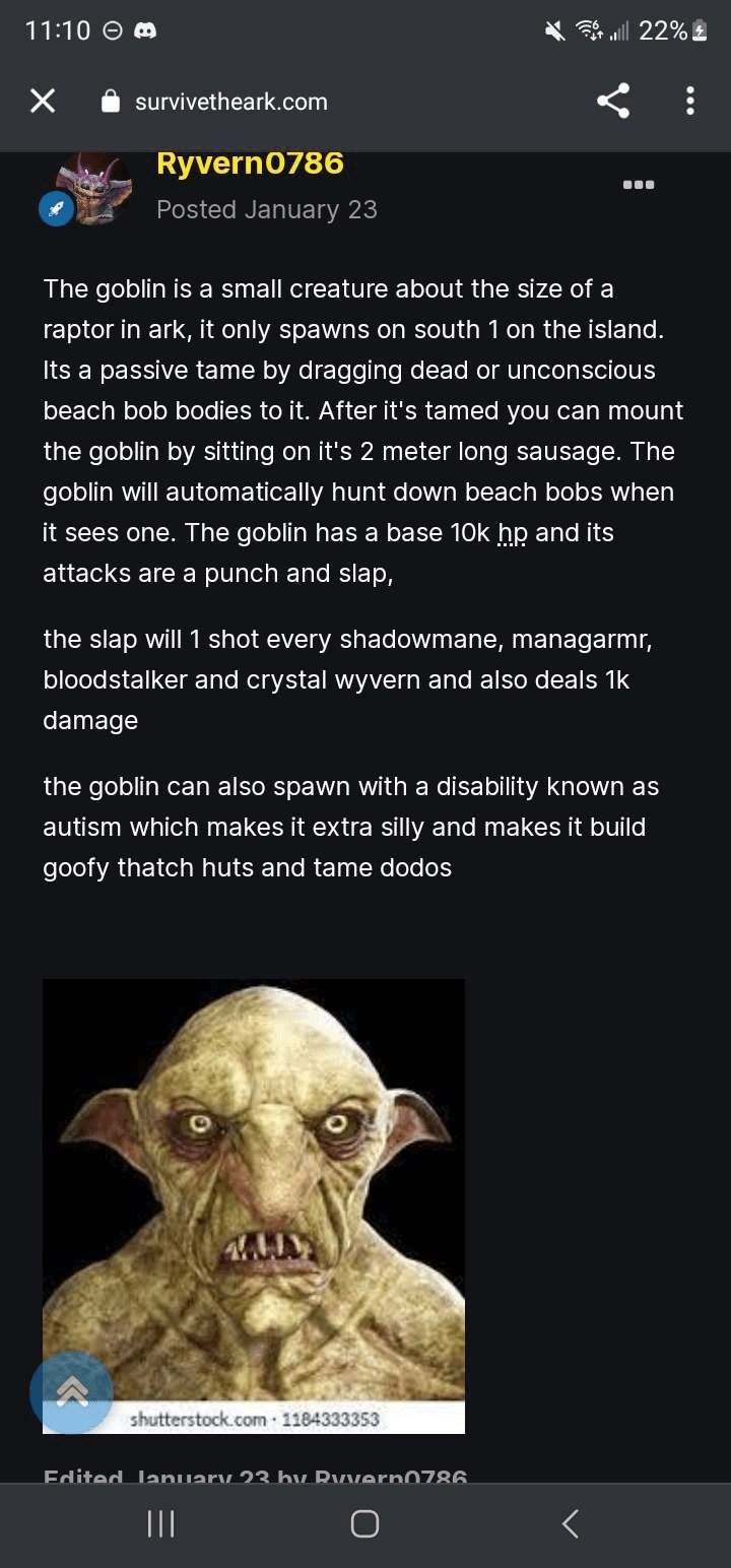 Goblin Costume - Gallery - Ark Survival Ascended Mods - CurseForge