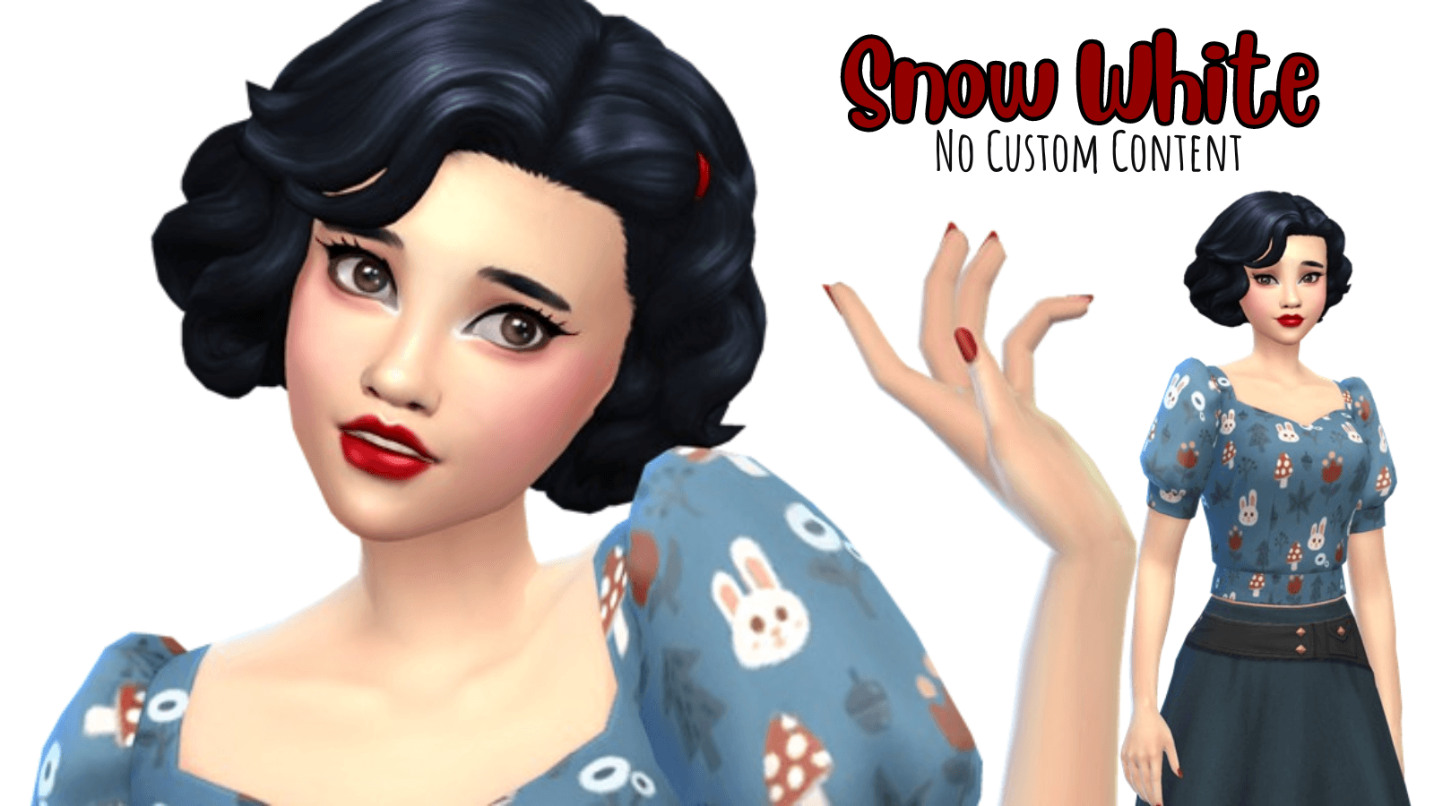 Snow White Fairytale character NoCC and cc version - The Sims 4 Sims ...